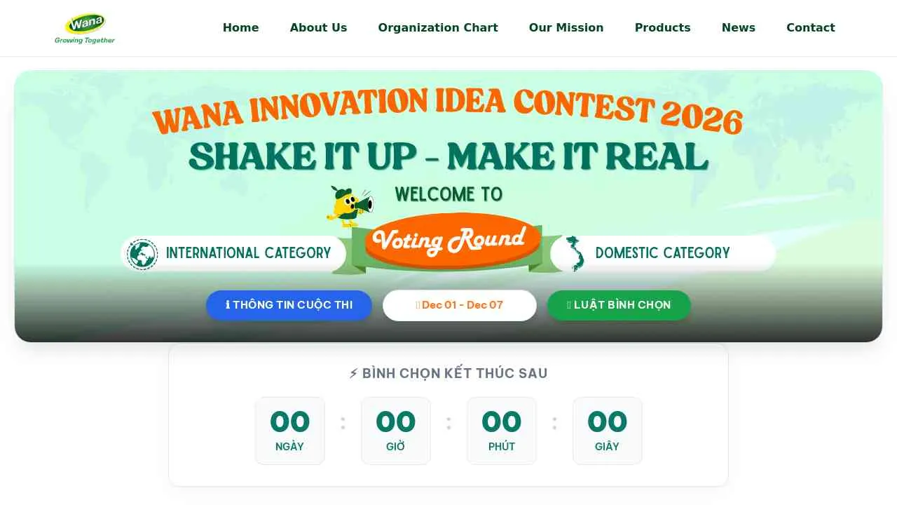 Voting round | Wana Innovation Idea contest 2026
